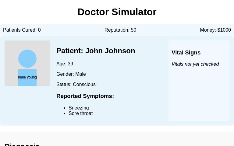 Doctor Simulator ― Perchance Generator