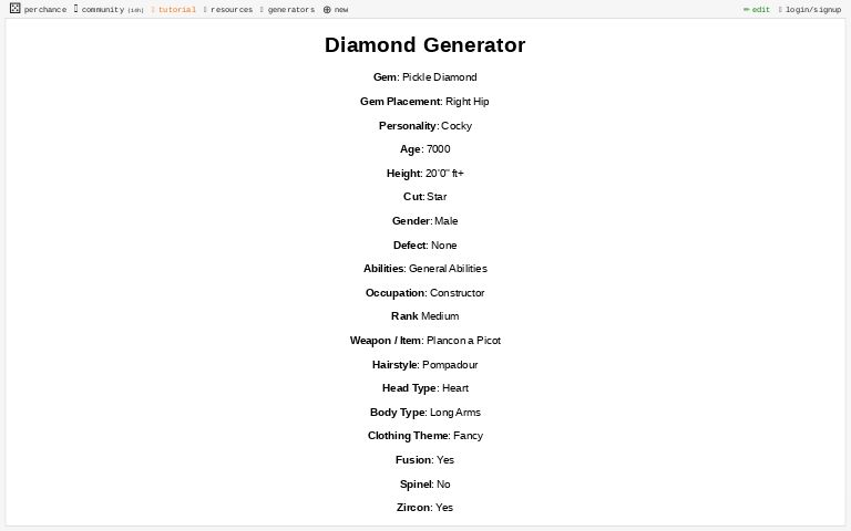 Diamond Generator