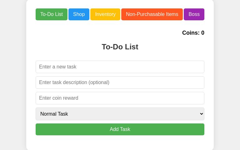 To-Do List ― Perchance Generator