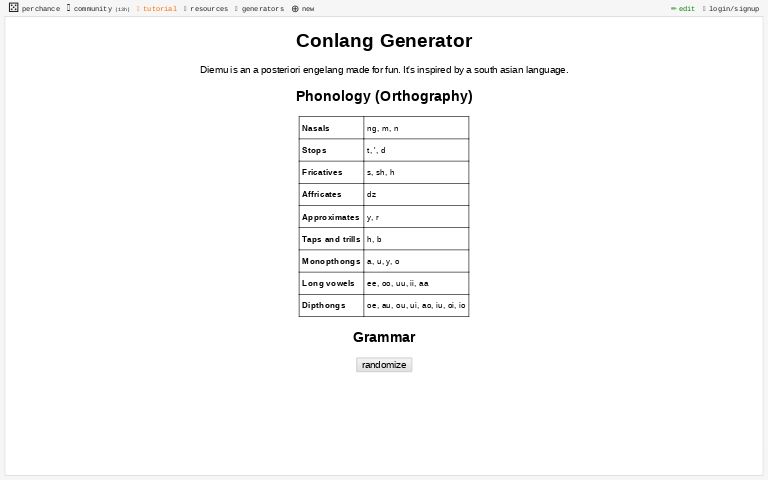 Conlang Generator