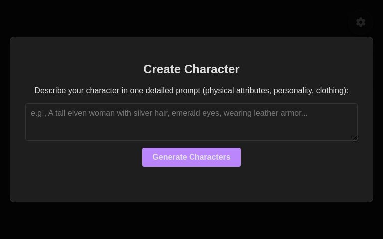 Create Character ― Perchance Generator
