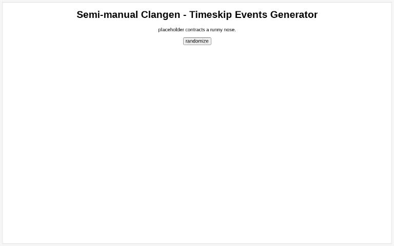 Semi-manual Clangen - Timeskip Events Generator