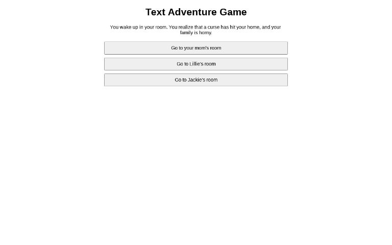 Text Adventure Game ― Perchance Generator