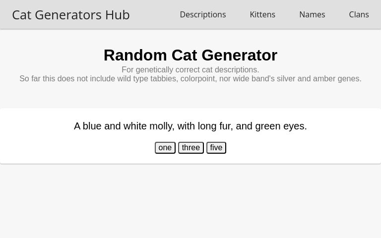 Random Cat Generator