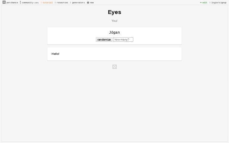 Eyes ― Perchance Generator
