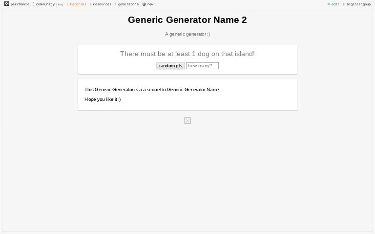 Generic Generator Name 2