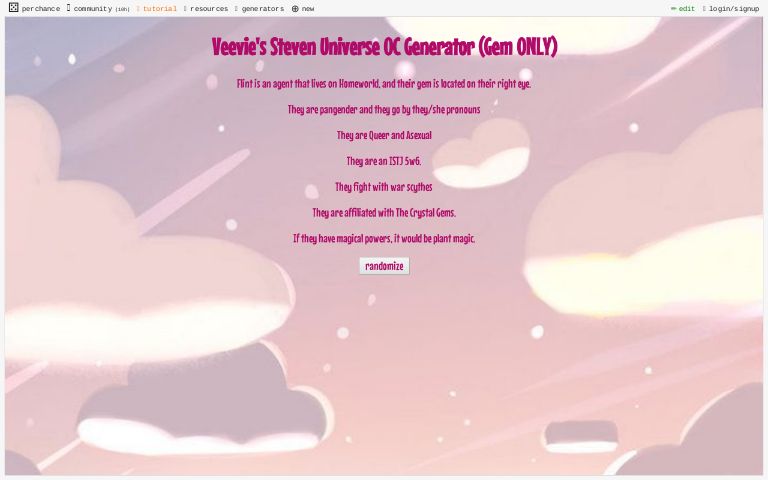 Veevie's Steven Universe OC Generator (Gem ONLY)