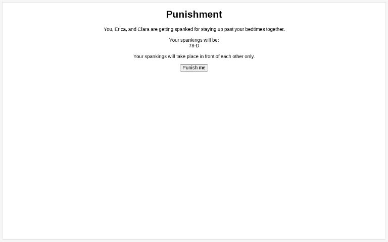 Punishment ― Perchance Generator