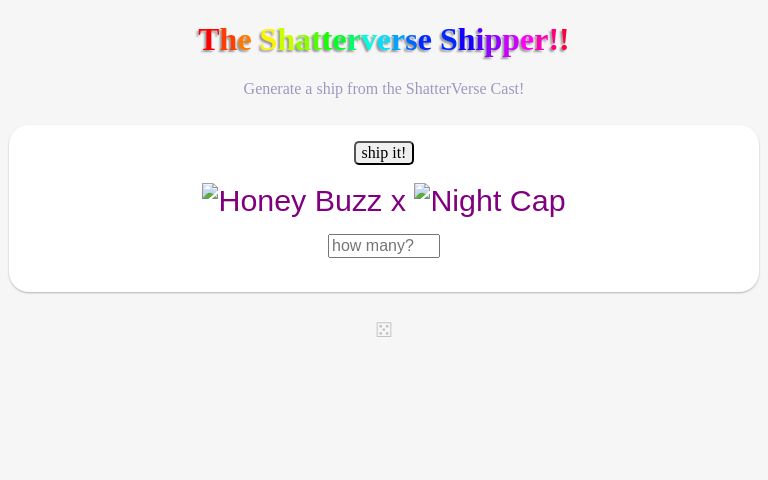 The MLP:FiM Ship-O-Matic! ― Perchance Generator