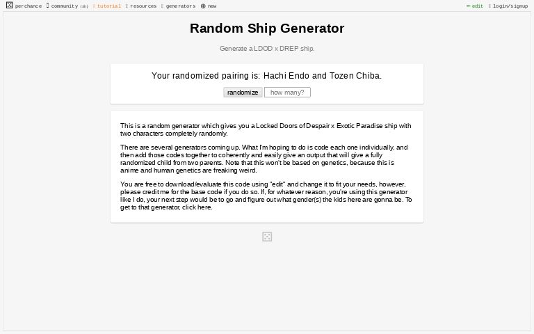Random Ship Generator