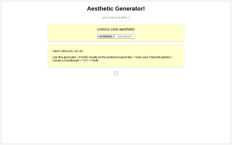 Aesthetic Generator!