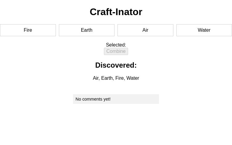 Craft-Inator ― Perchance Generator