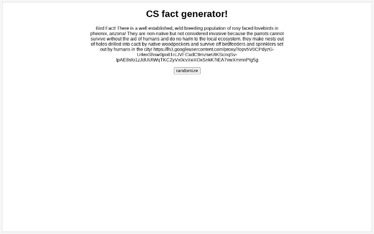 CS fact generator!