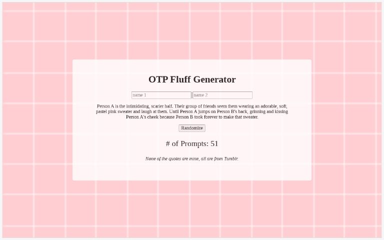 OTP Fluff Generator