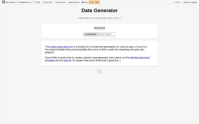Date Generator