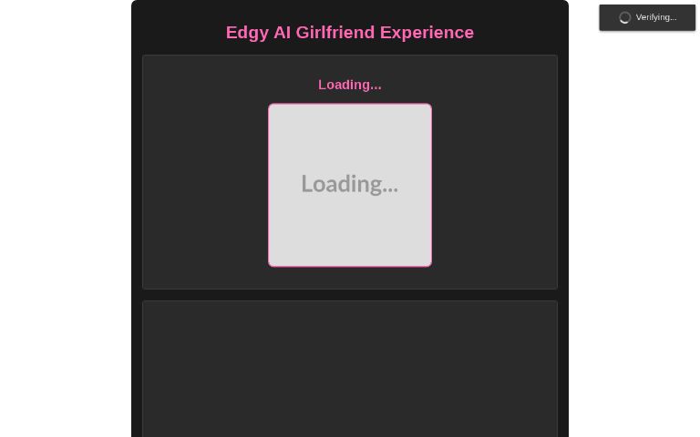 Edgy AI Girlfriend Experience ― Perchance Generator