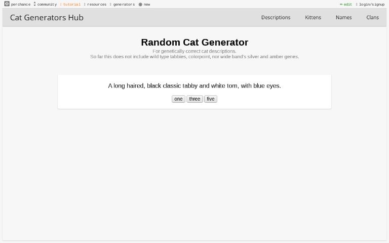 Random Cat Generator