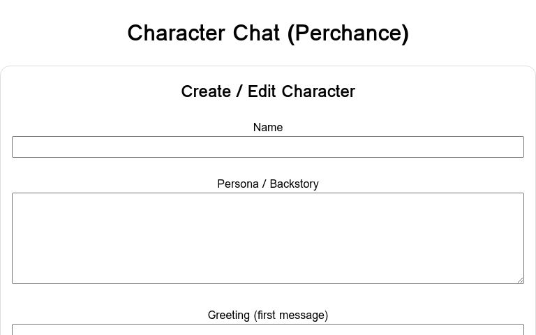 Character Chat (Perchance)