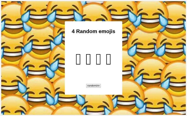 4 Random emojis ― Perchance Generator