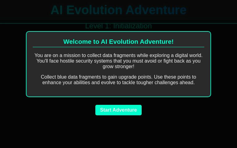 AI Evolution Adventure ― Perchance Generator
