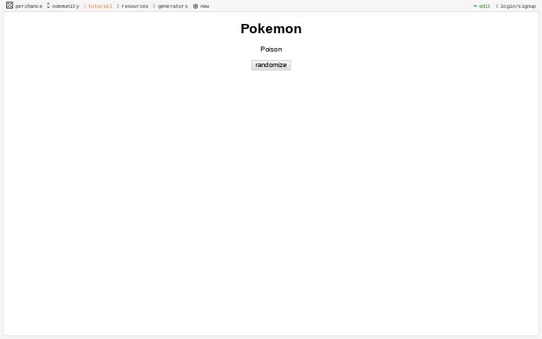 Pokemon ― Perchance Generator