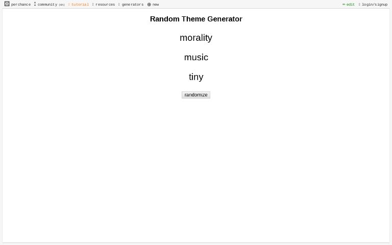 Random Theme Generator