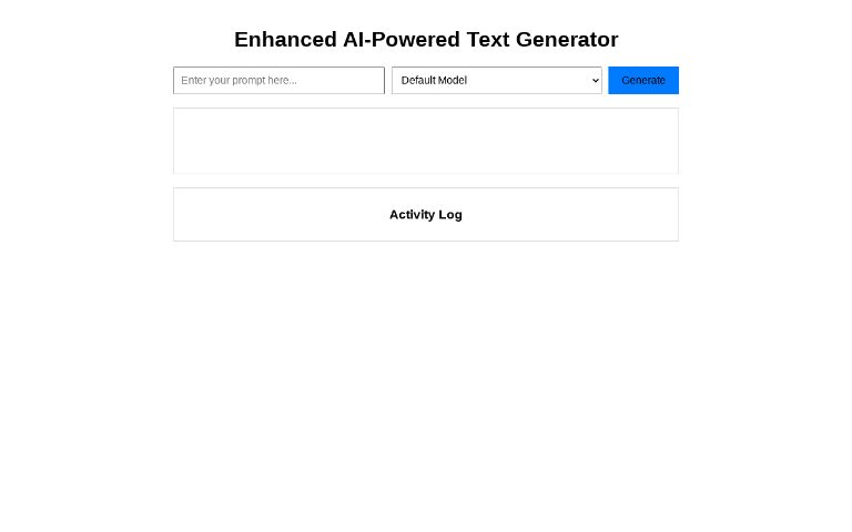 Enhanced AI-Powered Text Generator
