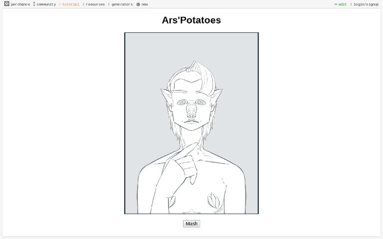 Ars'Potatoes ― Perchance Generator