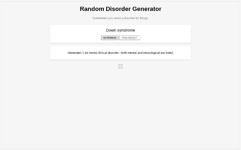 Random Disorder Generator