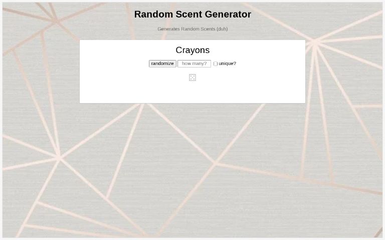 Random Scent Generator