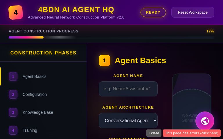 4BDN AI AGENT HQ ― Perchance Generator