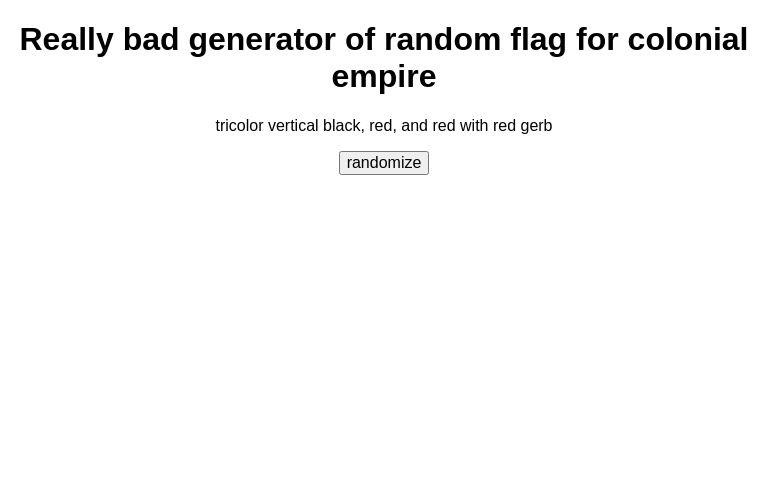 Really bad generator of random flag for colonial empire
