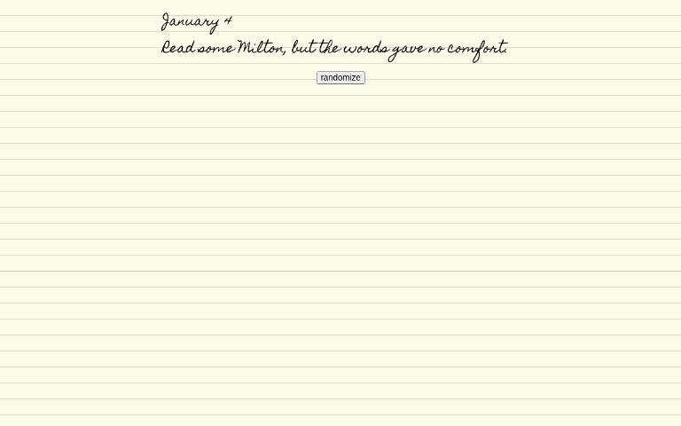 Diaryexample ― Perchance Generator