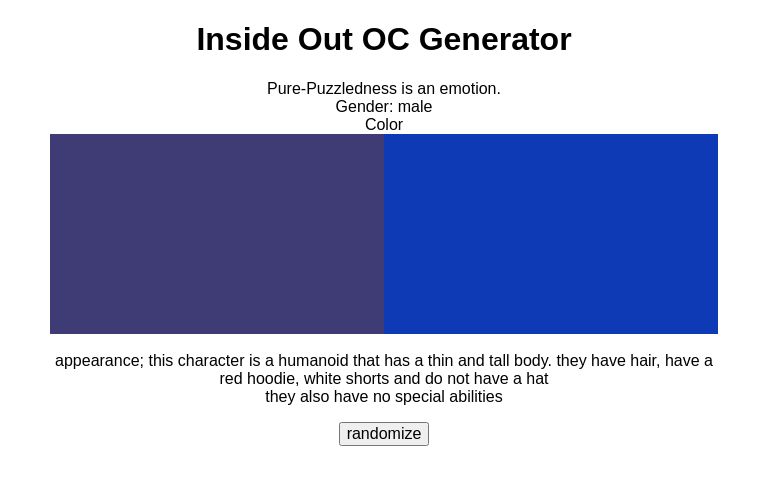 Inside Out OC Generator