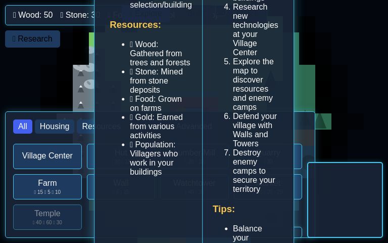 Forest Village Builder ― Perchance Generator