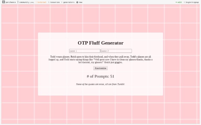 OTP Fluff Generator