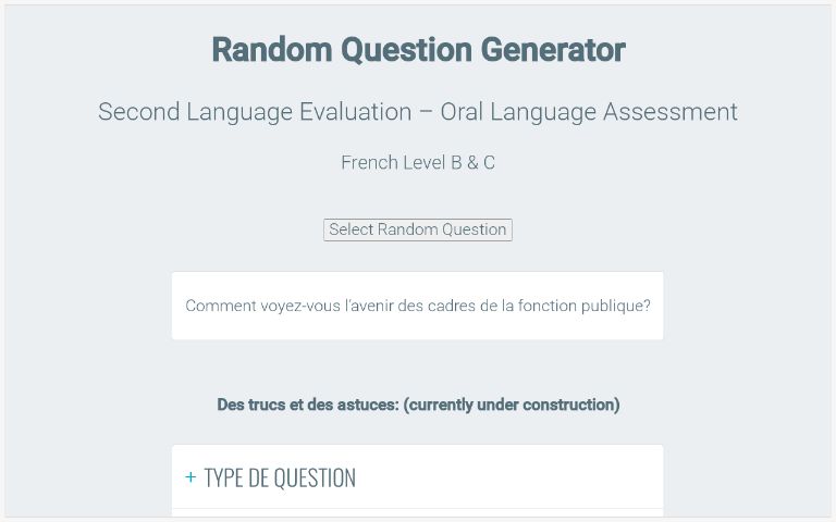 Random Question Generator