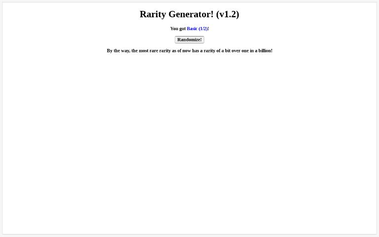 Rarity Generator! (v1.2)