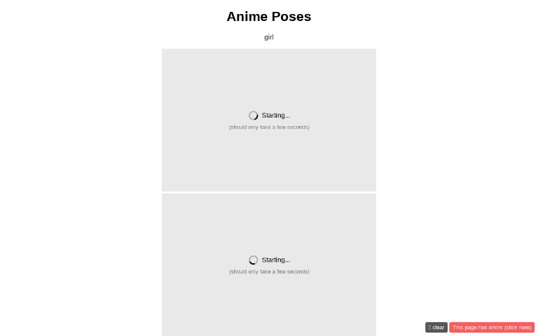 Anime Poses ― Perchance Generator