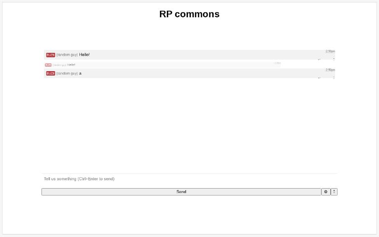 RP commons ― Perchance Generator