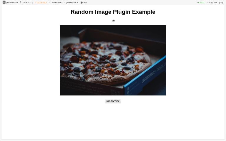 Random Image Plugin Example