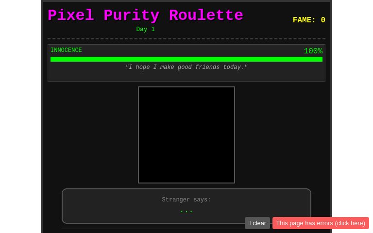 Pixel Purity Roulette ― Perchance Generator