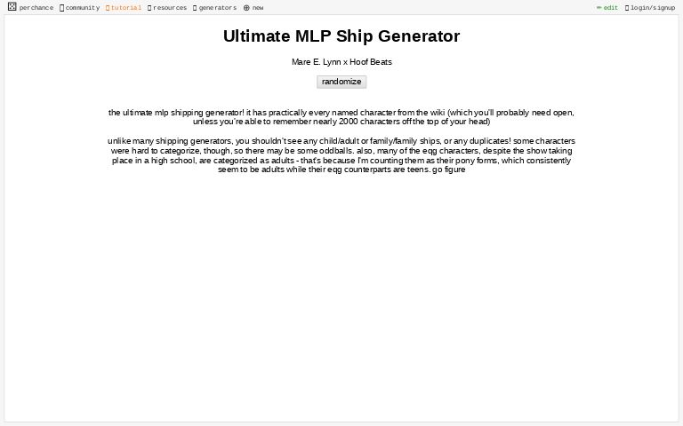 Ultimate MLP Ship Generator