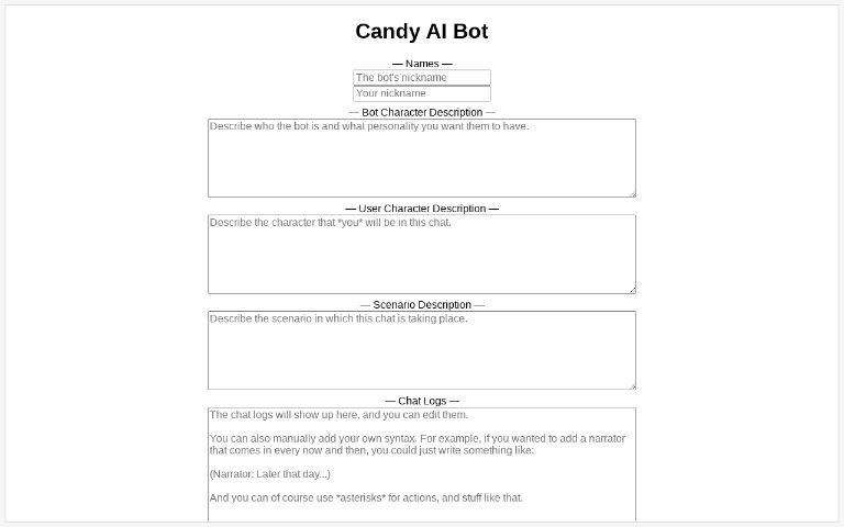 Candy AI Bot ― Perchance Generator