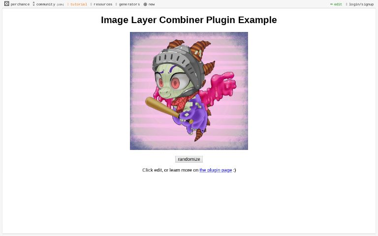 Image Layer Combiner Plugin Example ― Perchance Generator