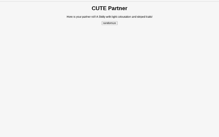 CUTE Partner ― Perchance Generator