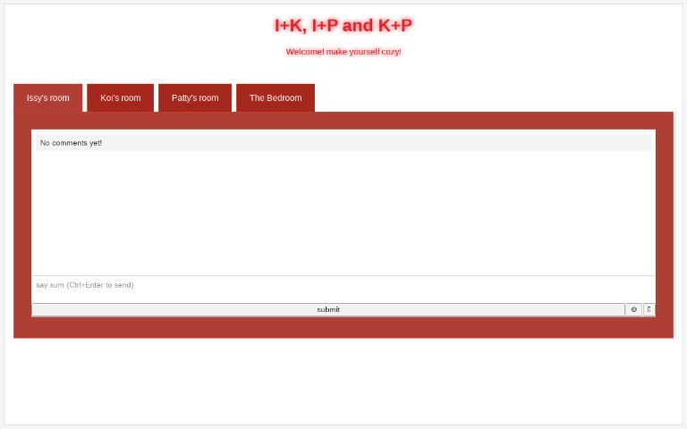 I+K, I+P and K+P ― Perchance Generator