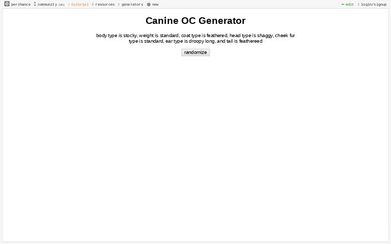 Canine OC Generator