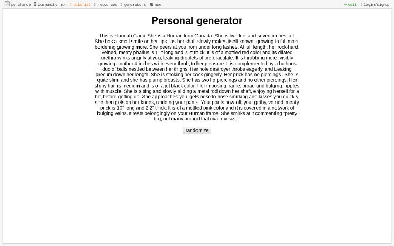 Personal generator