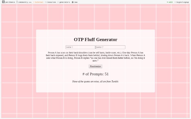 OTP Fluff Generator